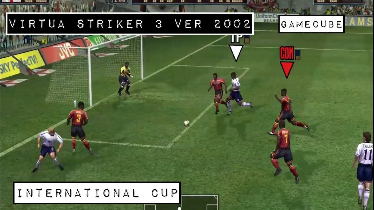 Virtua Striker 3 ver. 2002 - Gamecube - International Cup Playthrough with England - YouTube
