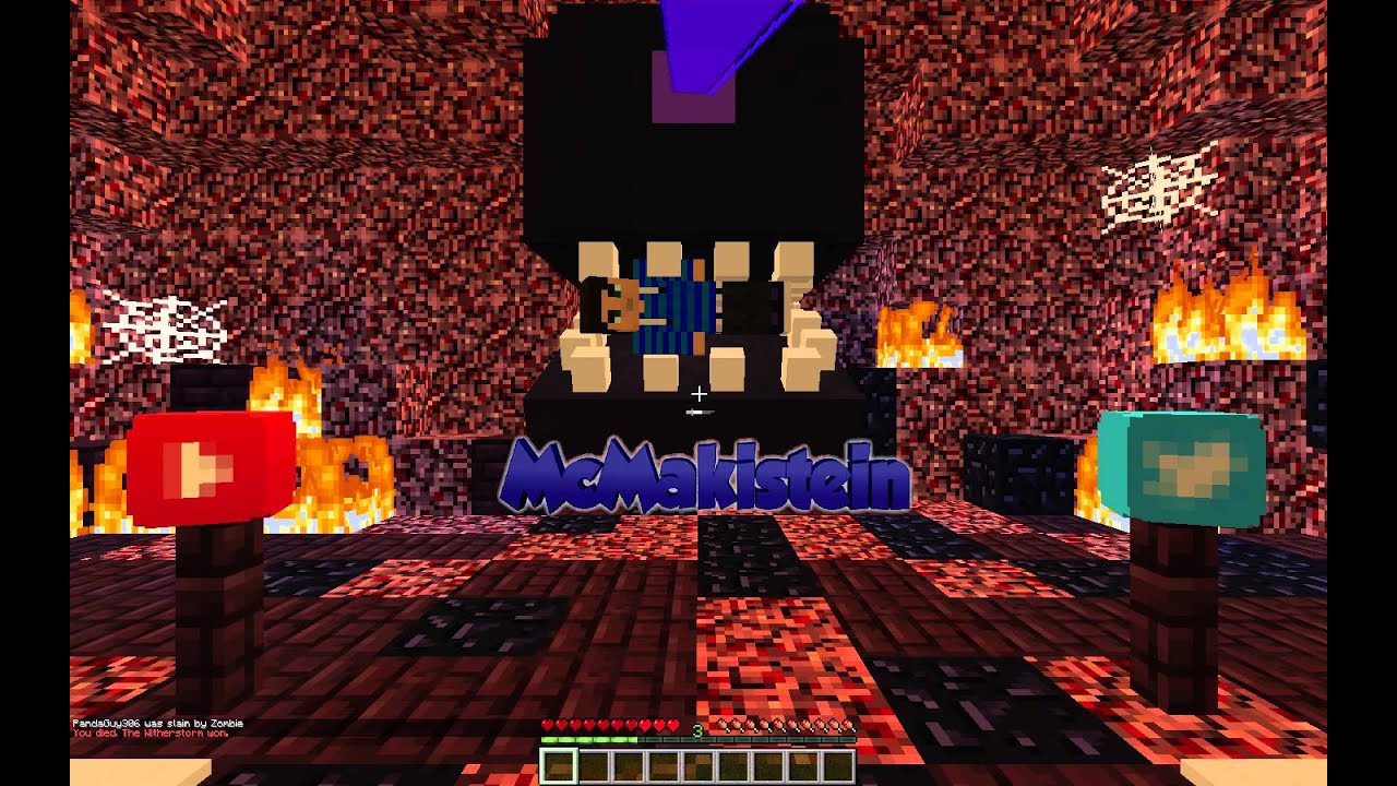 Minecraft Wither Storm Boss Battle - YouTube