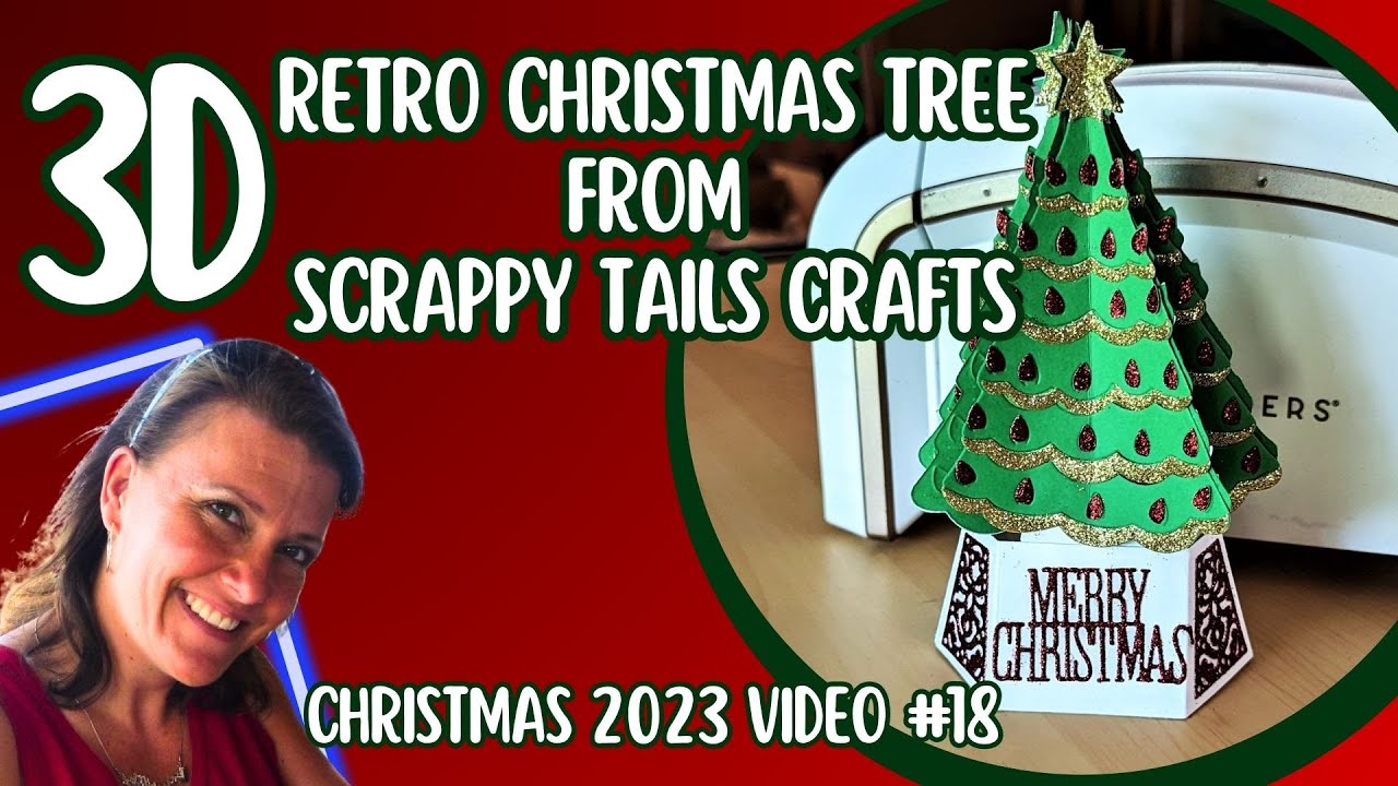 3D Popup Retro Christmas Tree | Scrappy Tails Crafts - YouTube