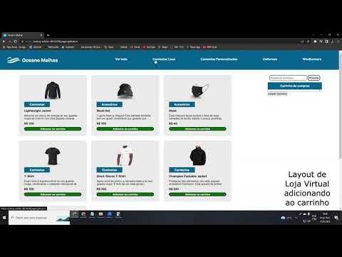 Virtual Store Layout with Shopping Cart - HTML, CSS, and JavaScript ...