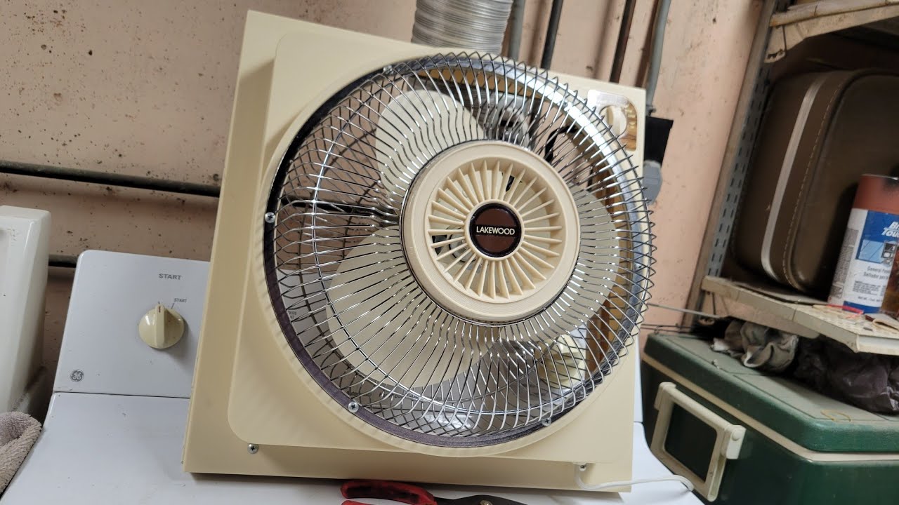 Lakewood HV-12-WR High Velocity 12" Window Fan - YouTube
