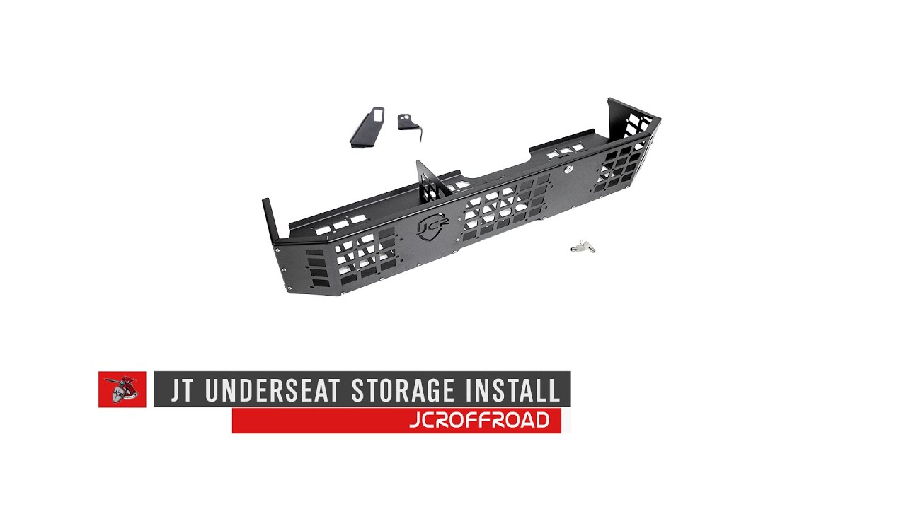 Gladiator Underseat MOLLE Storage Basket Install - YouTube