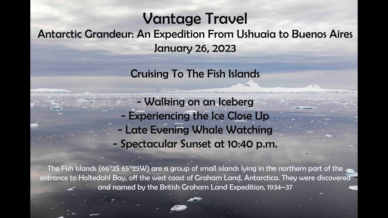 Vantage Travel - Antarctica - Cruising Through Fish Islands - January ...