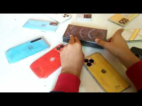iPhone 12 pro cardboard phone unboxing - YouTube