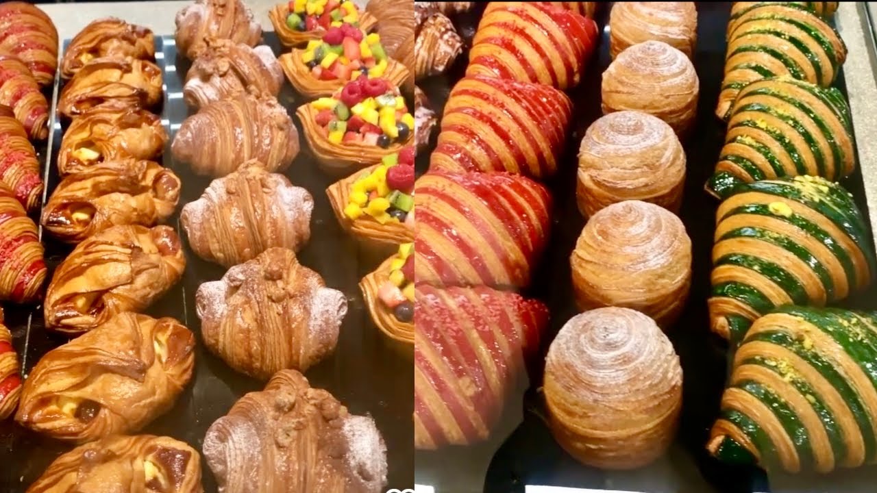 Amazing three color croissants in a Japanese Bakery |Japanese Fruit ...