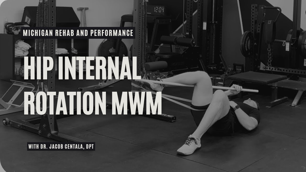 Hip Internal Rotation Mobilization with Movement - YouTube
