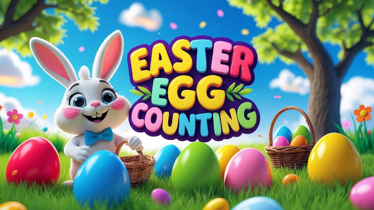 🐰 Easter Egg Counting Fun! 🎨🌈 Learn Numbers with Colorful Egg Hunt! 🥚 ...