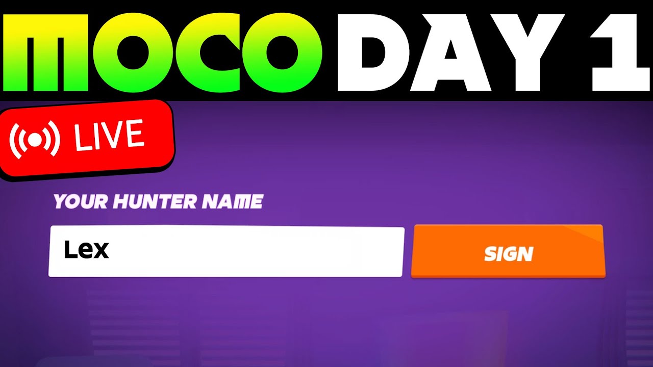 MoCo Launch Day! Play Now! Pushing to ELITE HUNTER! - YouTube