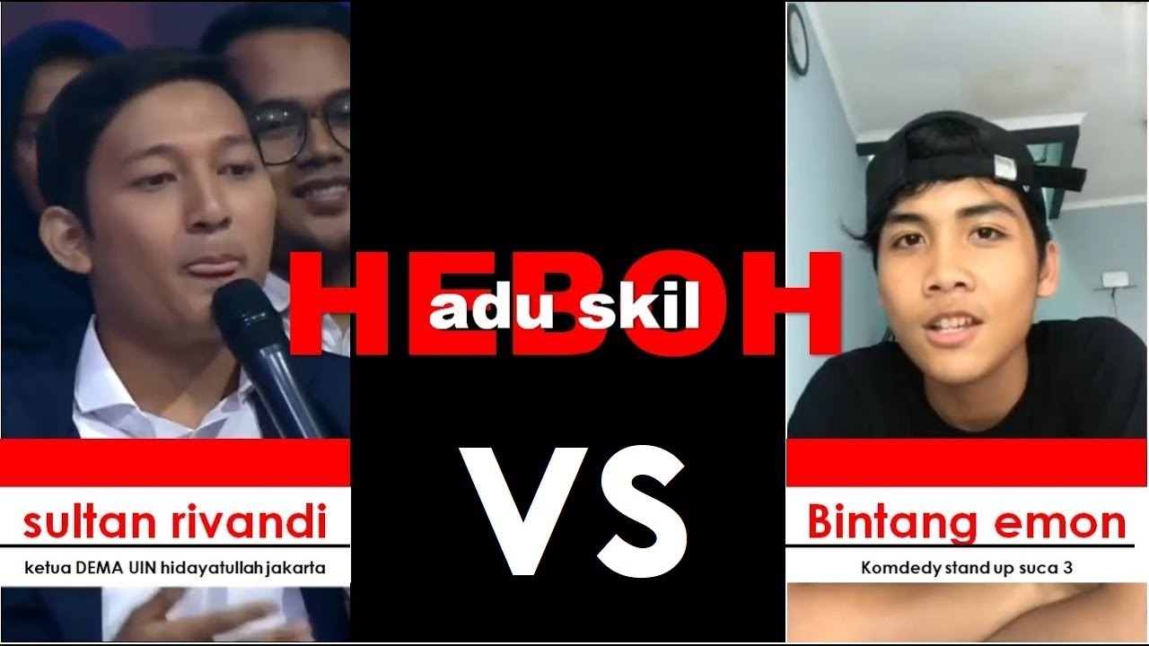Bintang Emon stand up COMEDY suca vs Sultan Rivandi dema UIN Jakarta ...