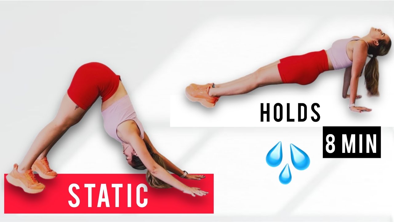 8 Minute | Tabata | STATIC HOLDS | Isometric Exercises at home to build ...