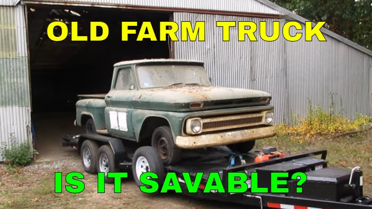 Decades in a Barn, 60s Chevy Step Side Truck - YouTube