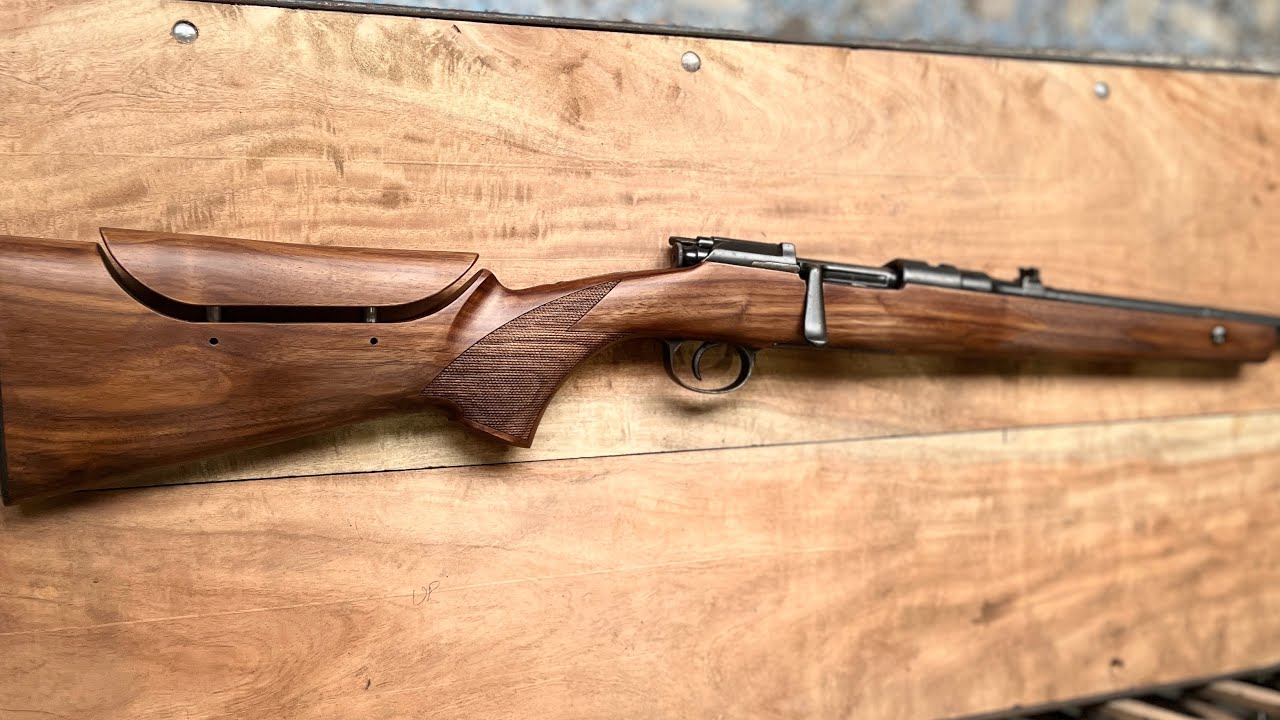 Steyr adjustable custom stock - YouTube