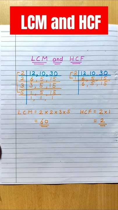 HCF AND LCM|HOW TO FIND THE LCM AND HCF|DIFFERENCE BETWEEN LCM AND HCF ...