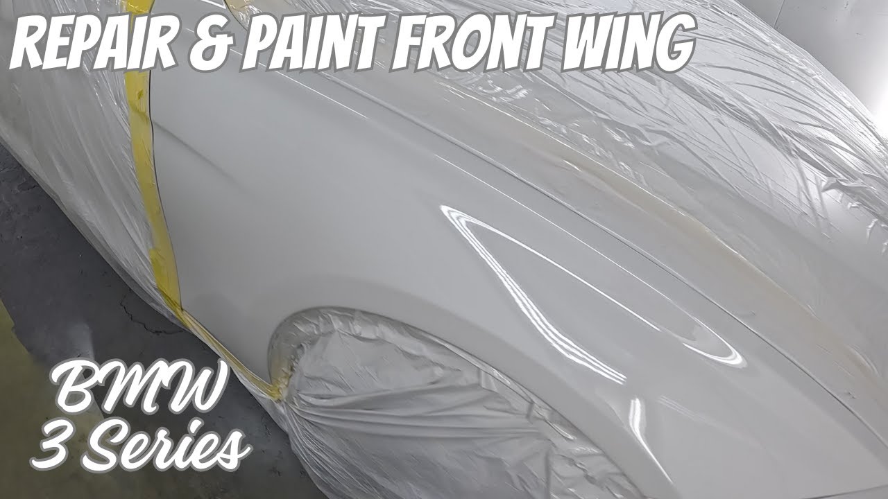Dent Repair and Spraying BMW Front Wing - YouTube