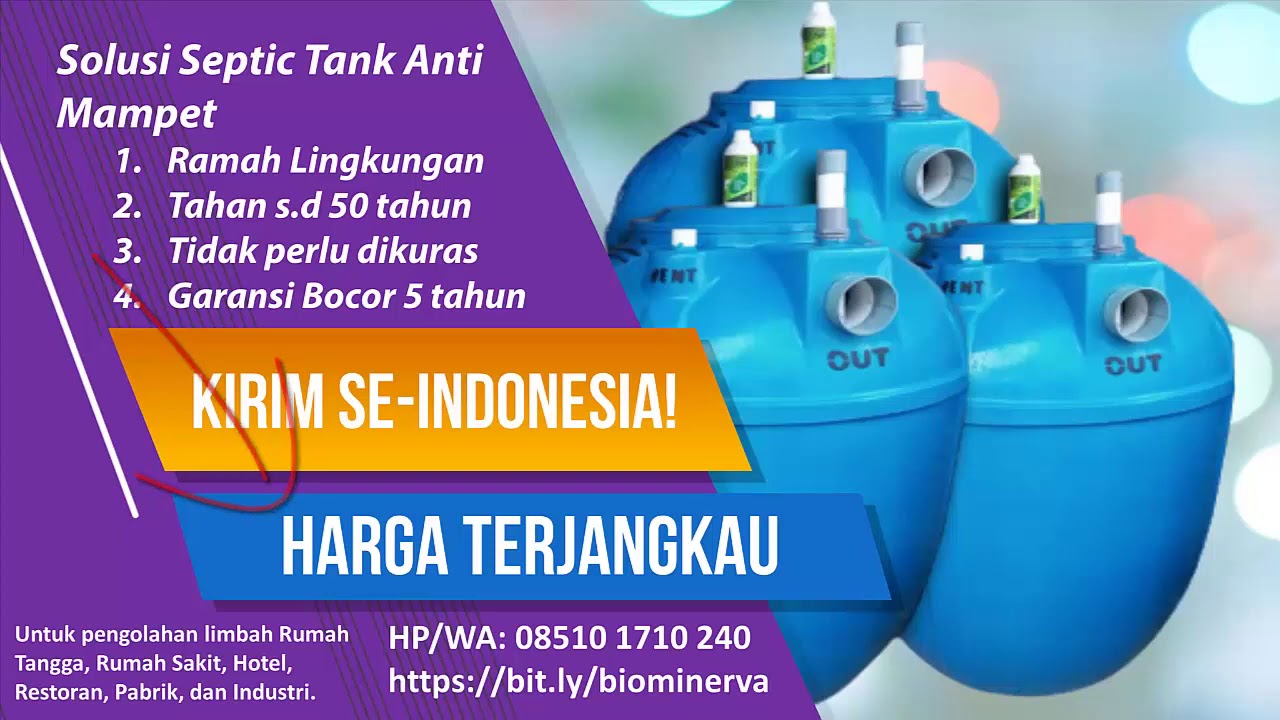Bio septic Tank Jakarta, Harga Septic Tank Biomaster WA O851O 1710 24O ...