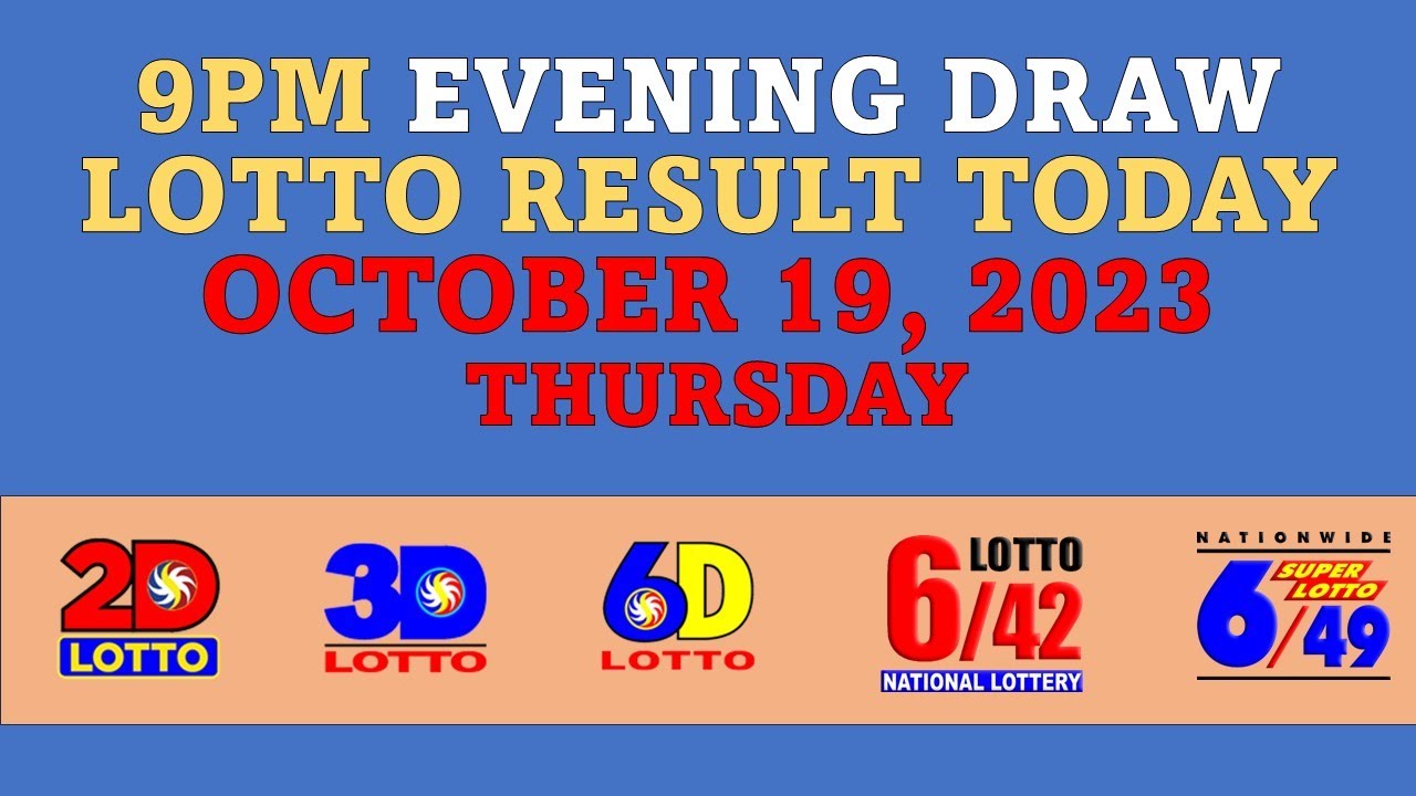 Lotto Result October 19 2023 (THURSDAY) 9PM DRAW - YouTube