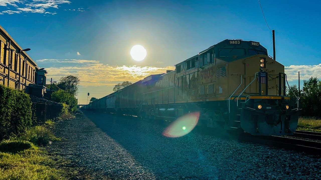 UP 9803 East in Decatur, IL on 4/29/24 - YouTube