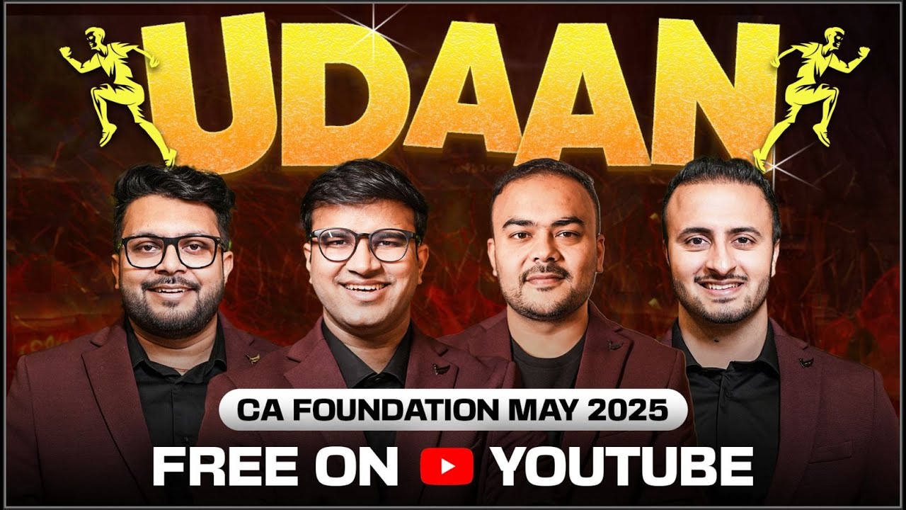 Launching CA Foundation May 2025 Batch | UDAAN Batch Free For All | Ultimate CA Team # ...