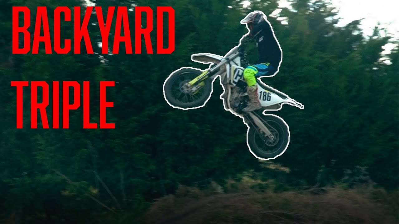 We Made a Backyard Motocross Track! - YouTube