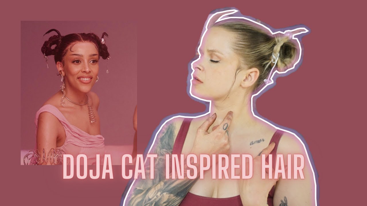 Doja Cat 'Kiss Me More' Hair Tutorial - YouTube