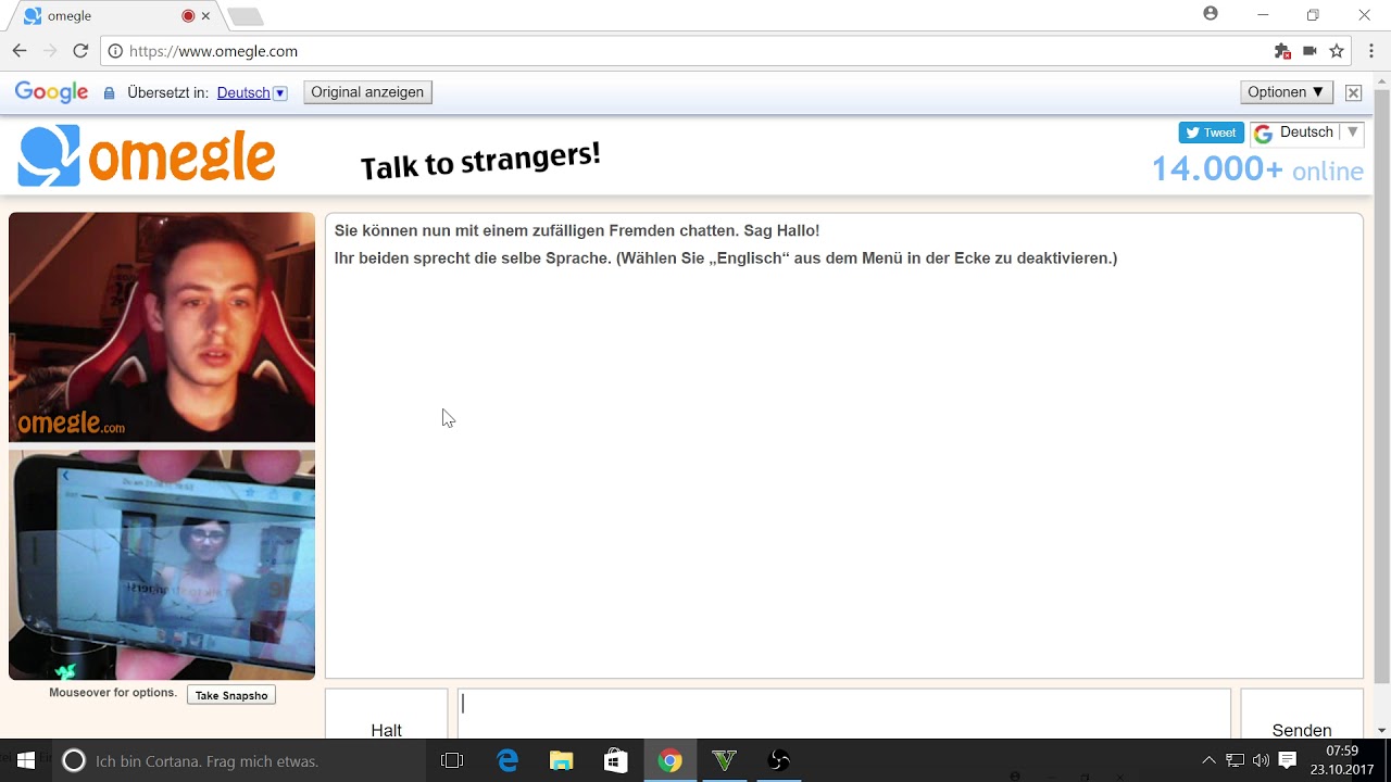 Omegle Chat Endet Pervers Youtube