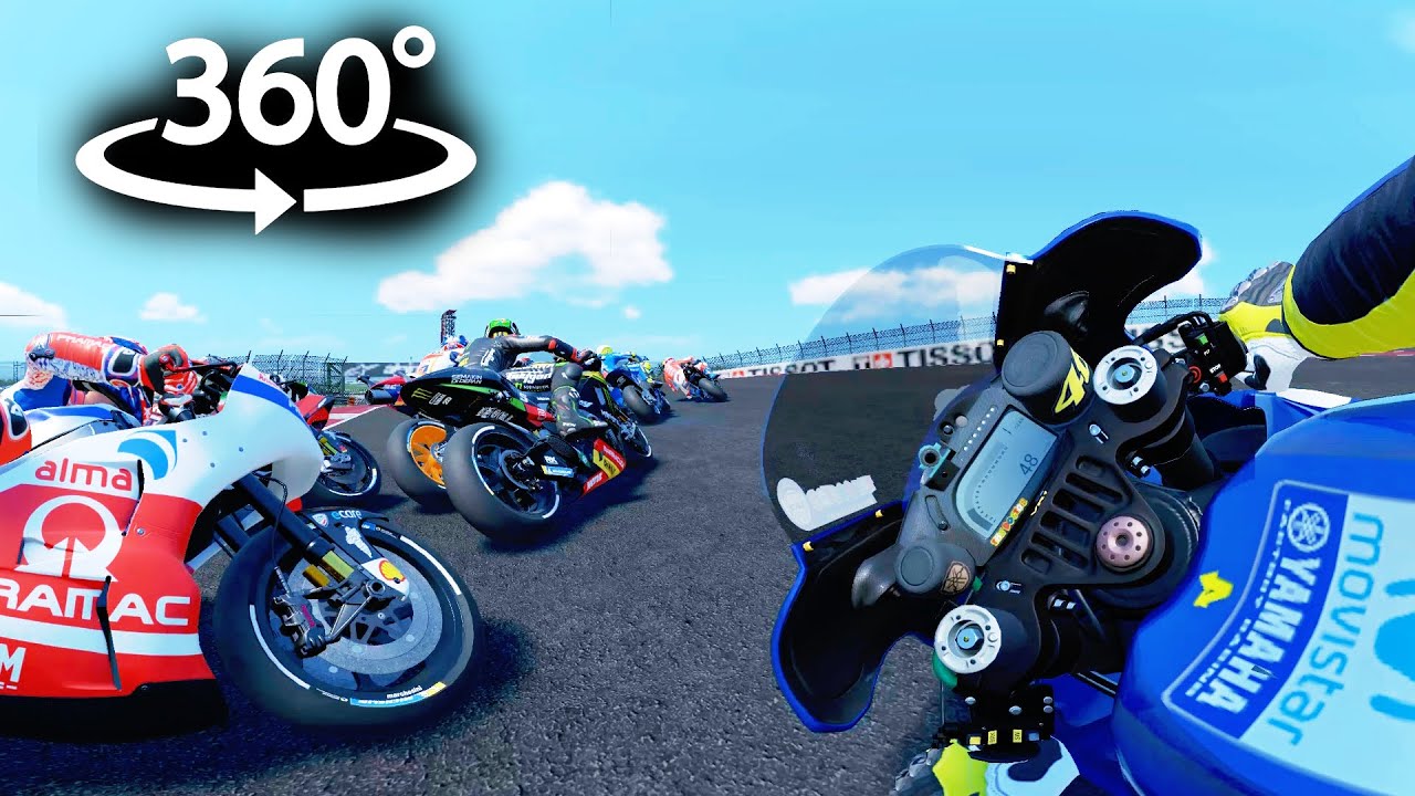 360° Motorcycle Racing in First Person VR Video [Google Cardboard VR ...