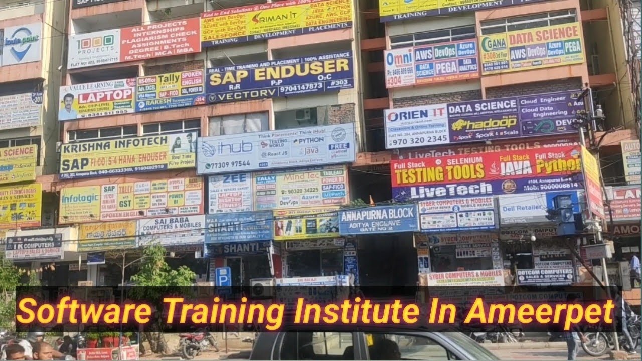 Software Training Institute In Ameerpet Hyderabad - YouTube