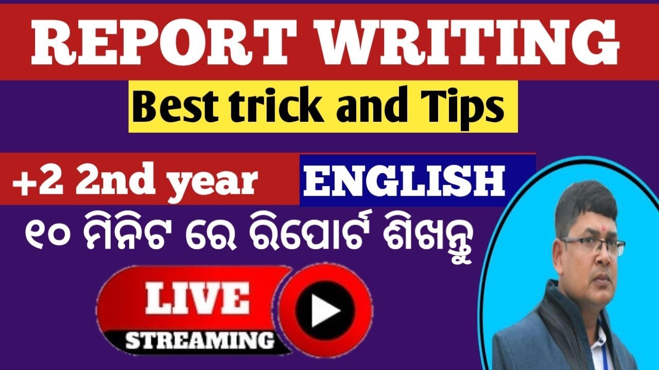 REPORT WRITING II REPORT WRITING CLASS 12 ll English ll +2 2nd year ll ...