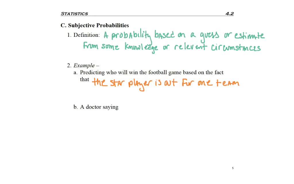 4.2 - part 3 - Subjective Probability - YouTube