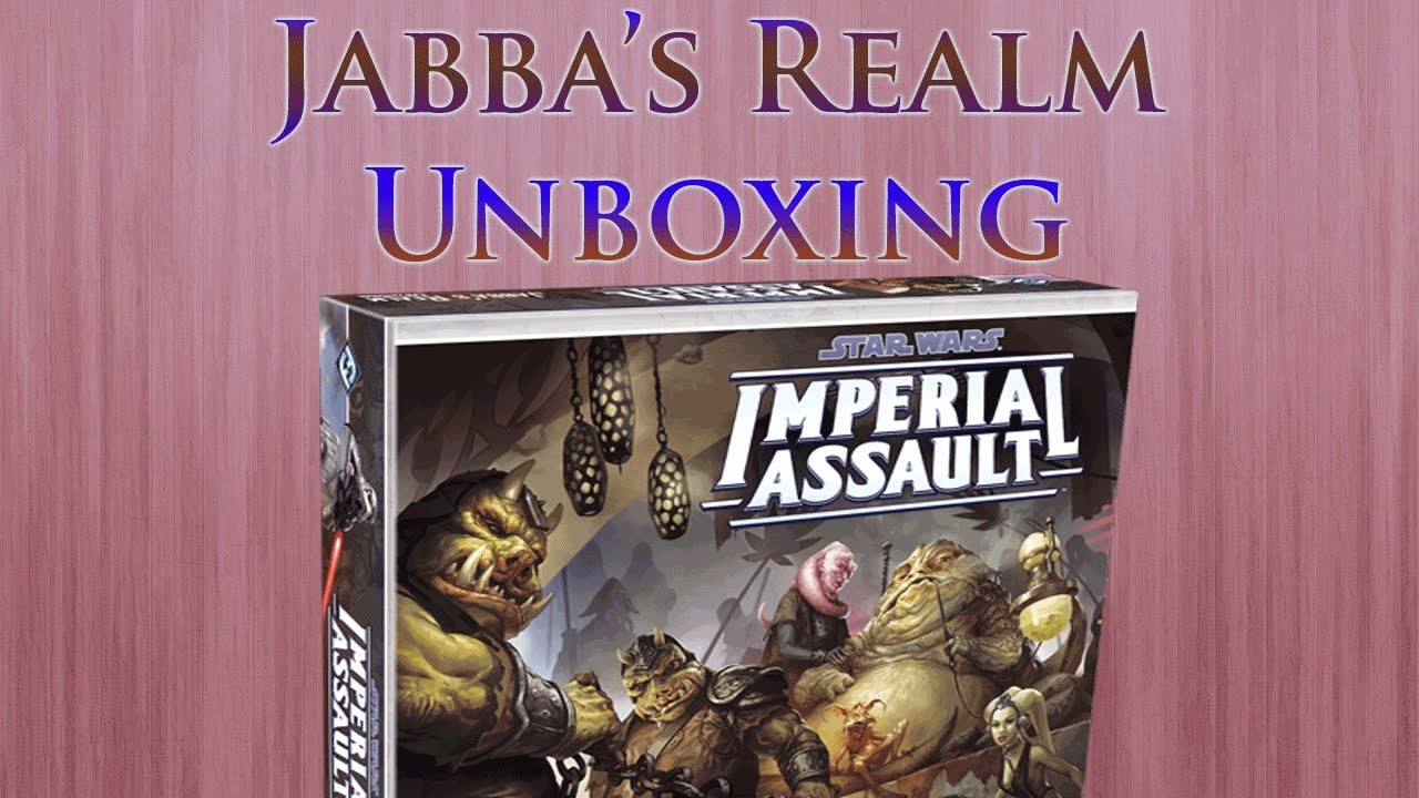 Imperial Assault - Jabba's Realm Unboxing - YouTube