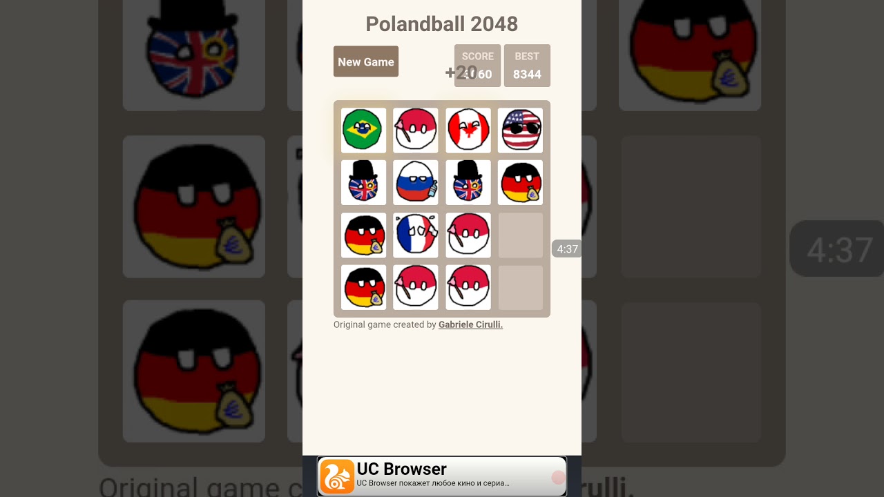Countryballs 2048 Playing to Japan - YouTube