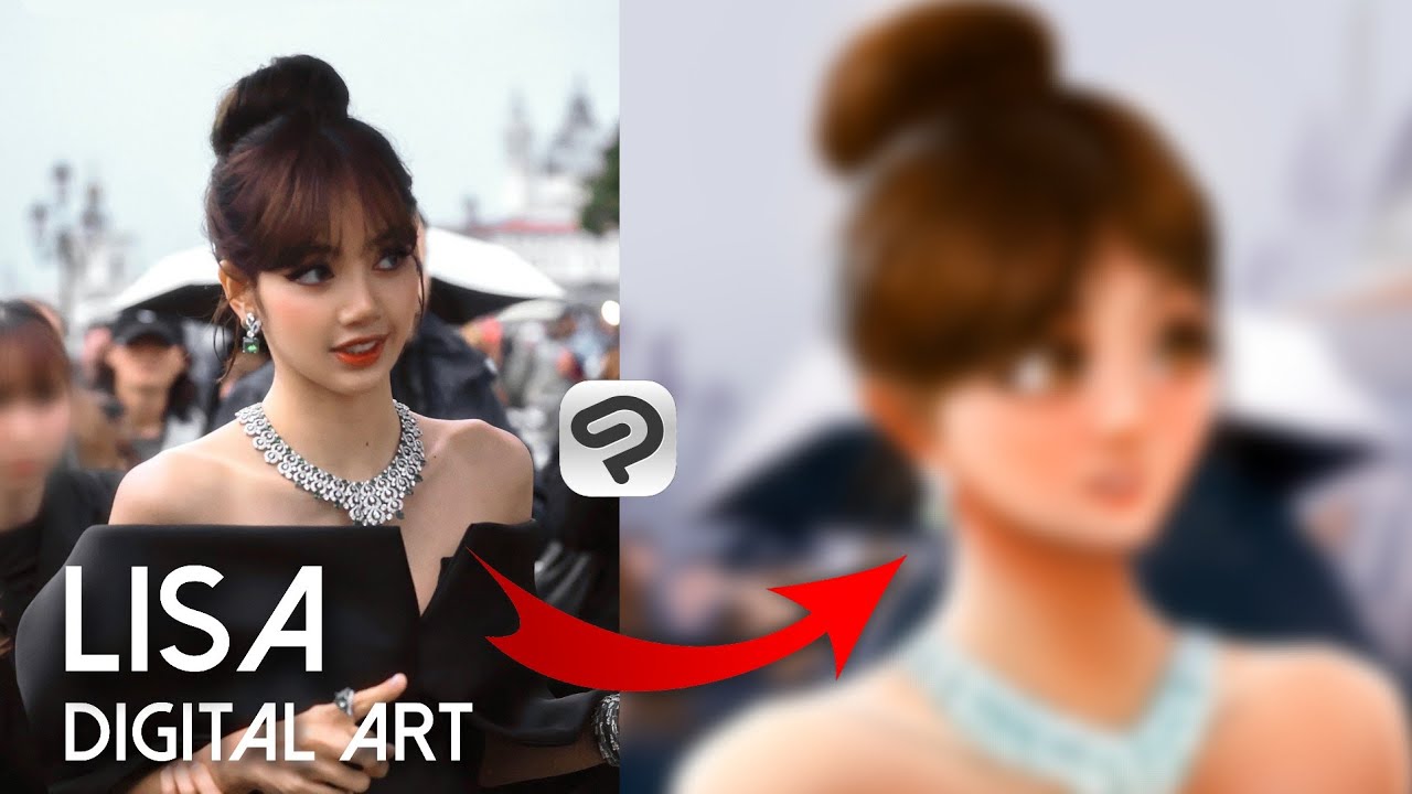 How I made Lisa learning from @samdoesarts | Digital Art process ...
