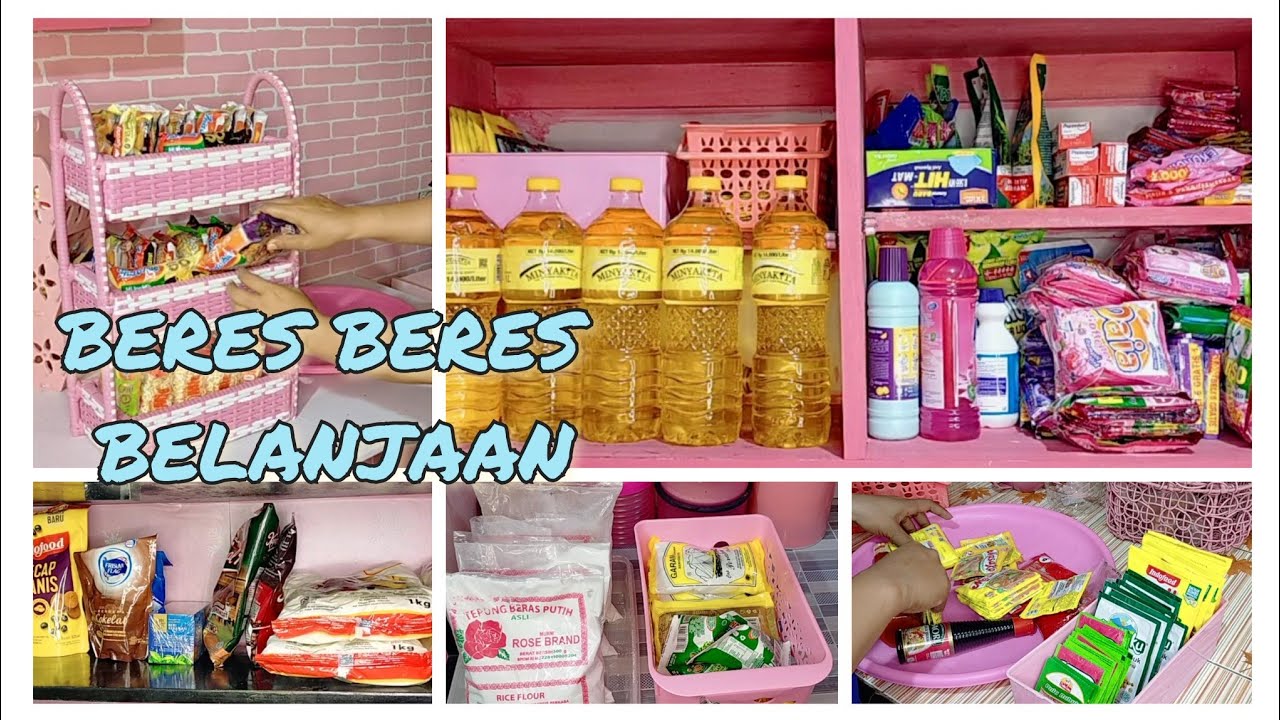 BERES BERES BELANJAAN BULANAN & Disusun sampai rapih. - YouTube