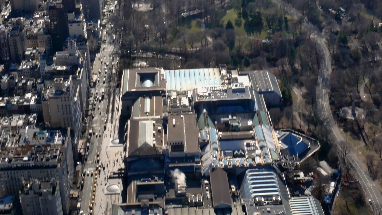Aerial view of Metropolitan Museum of Art in New York City - YouTube