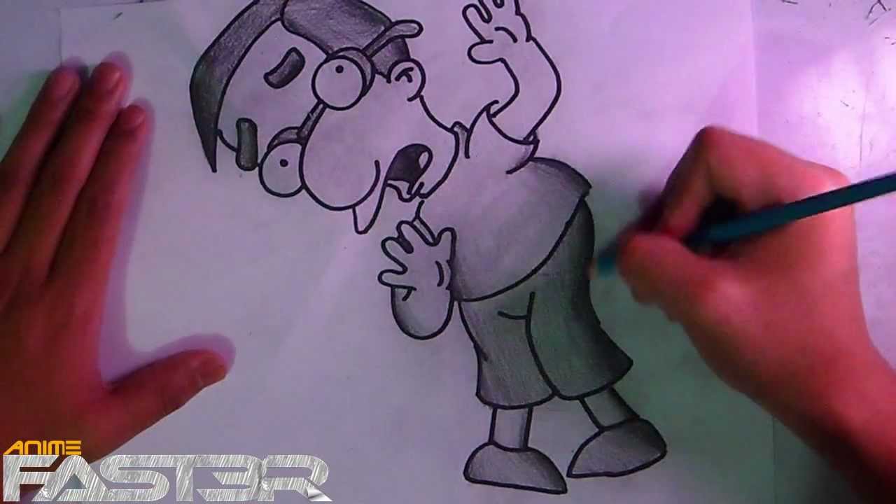 Drawing Milhouse Van Houten (The Simpsons) [HD] - YouTube