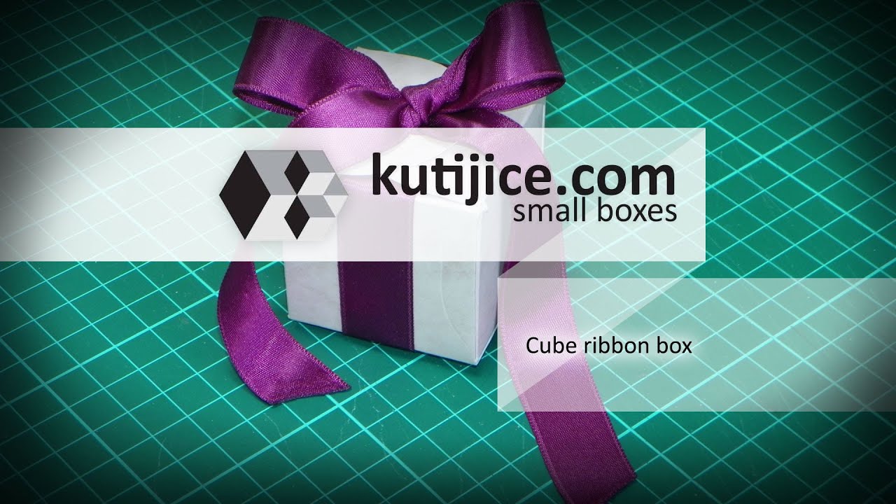 Cube ribbon box - YouTube