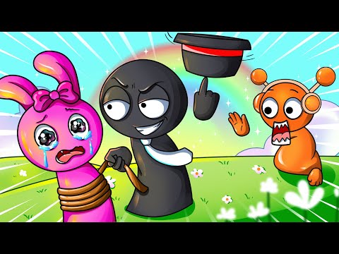 Please save Pinki from Black | A Touching Story | Incredibox Sprunki Animation