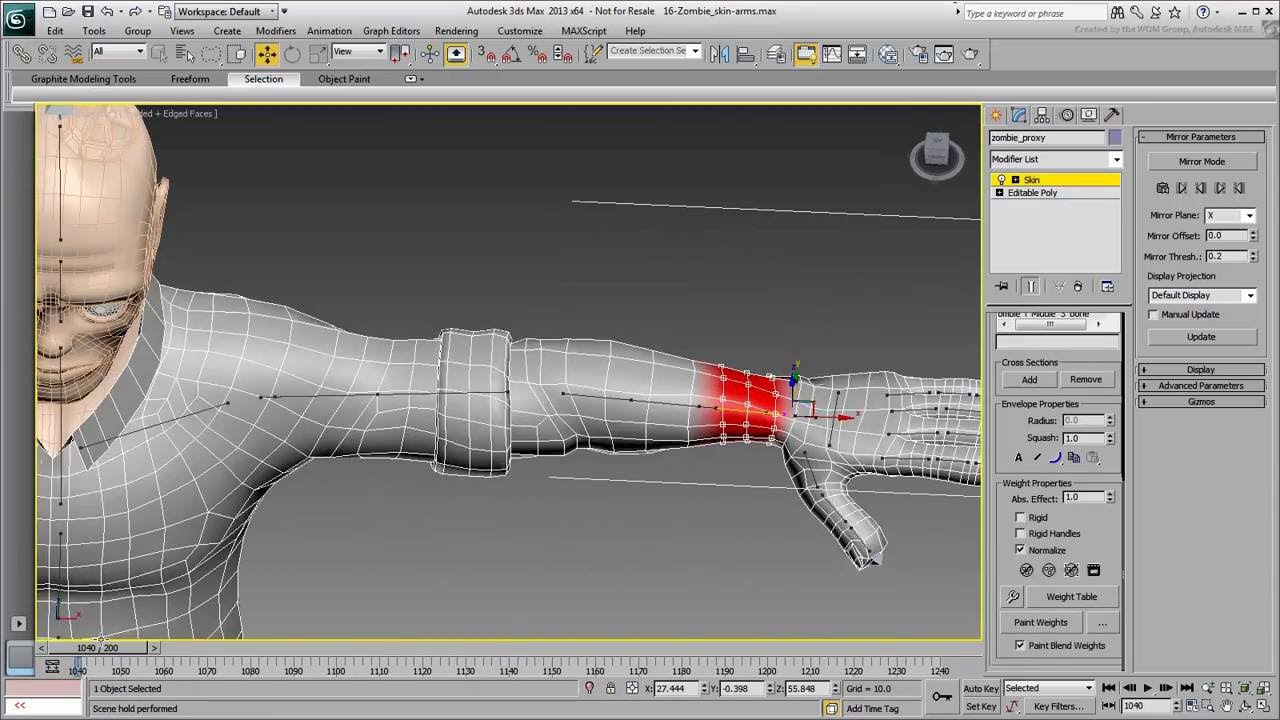 Skinning a Character in 3ds Max Part 8 - Arms - YouTube