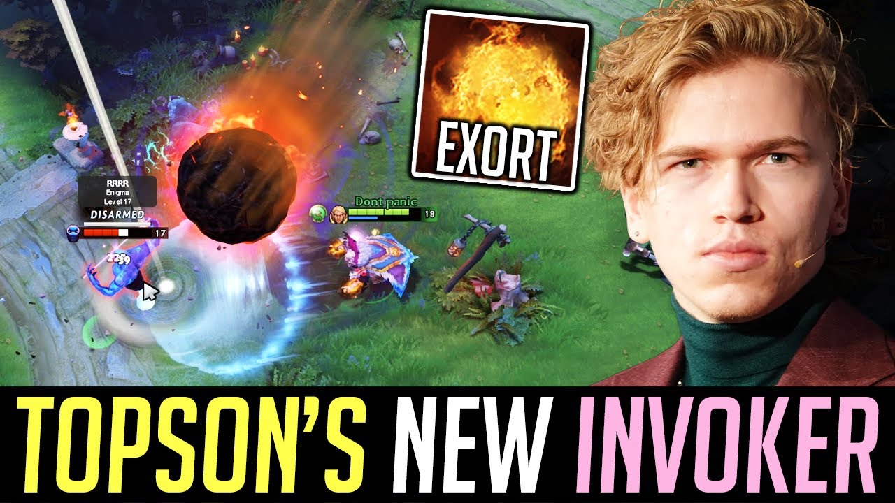 The Other Face of TOPSON's INVOKER - EXORT-QUAS Build DOTA 2 - YouTube