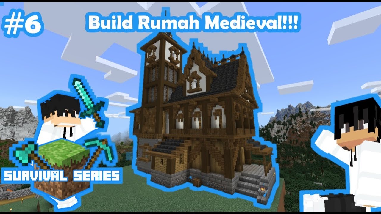 Build Rumah Medieval | Survival #6 - Minecraft Indonesia - YouTube