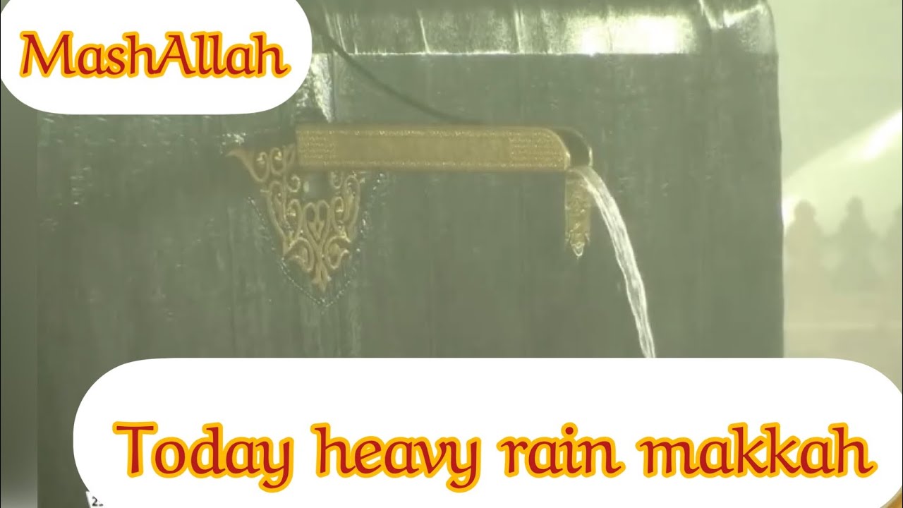 Today rain in makkah | heavy rain in makkah | flooded streets in saudia ...