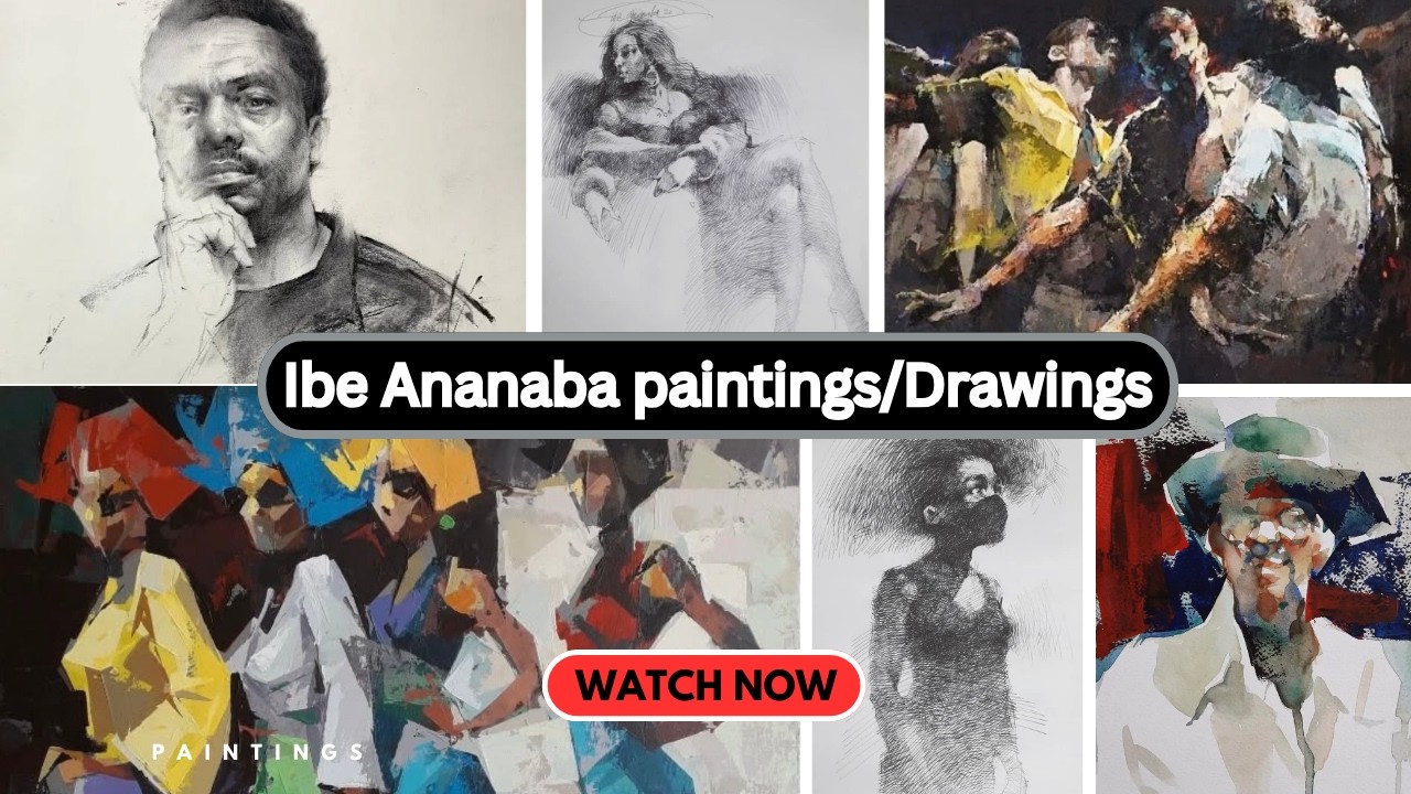 Ibe Ananaba Multidisciplinary Artist #art #painting #drawing #artist #portrait #viralvideo # ...