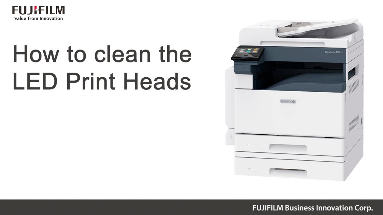 How to clean the LED Print Head - YouTube