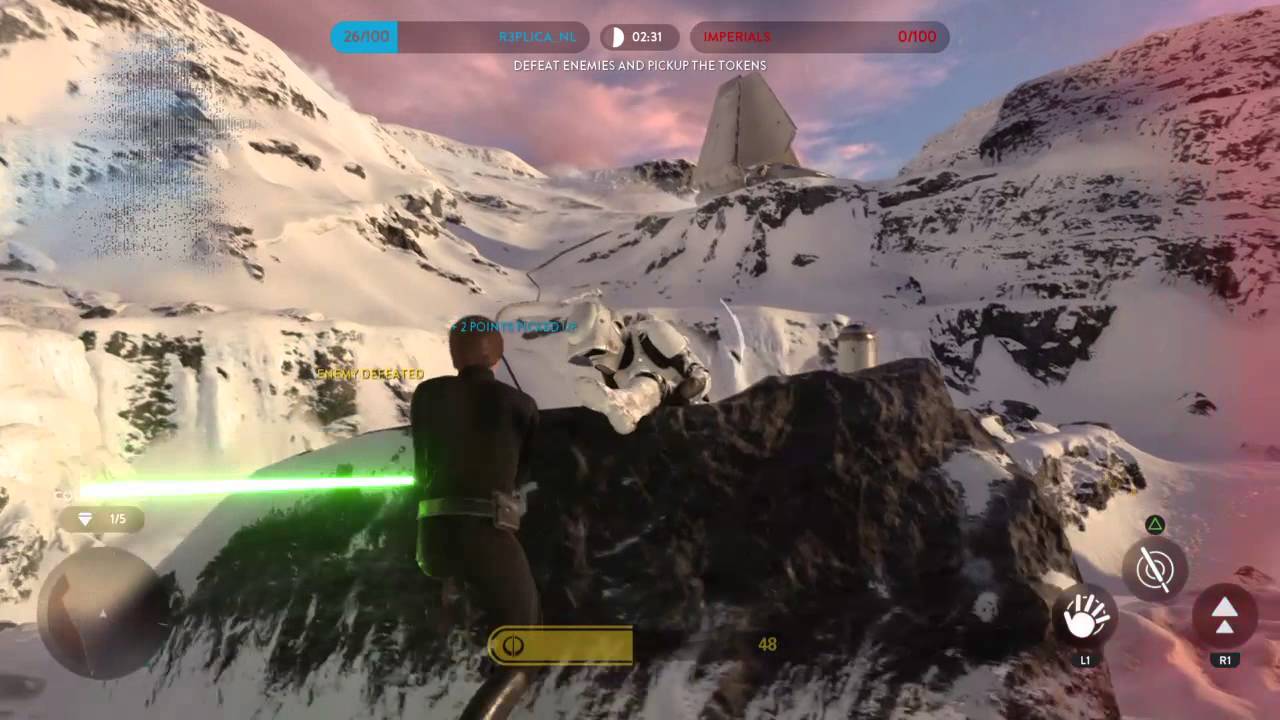 STAR WARS™ Battlefront™ Hero Battle (Luke on Hoth) ALL COLLECTIBLES ...