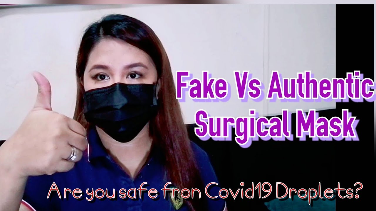 Fake VS Authentic Surgical Mask? (easiest way to identify if the mask ...