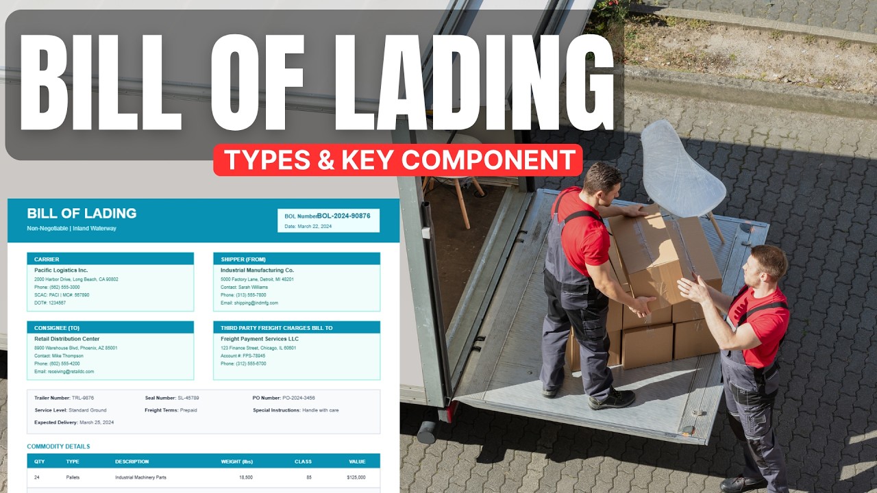 Bill of Lading Explained (BOL) | Types, Components & Full Beginner ...