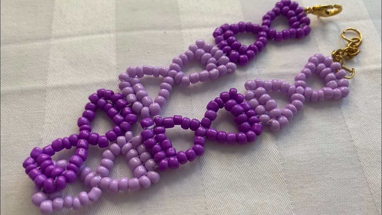 Seed bead bracelet easy to make - YouTube