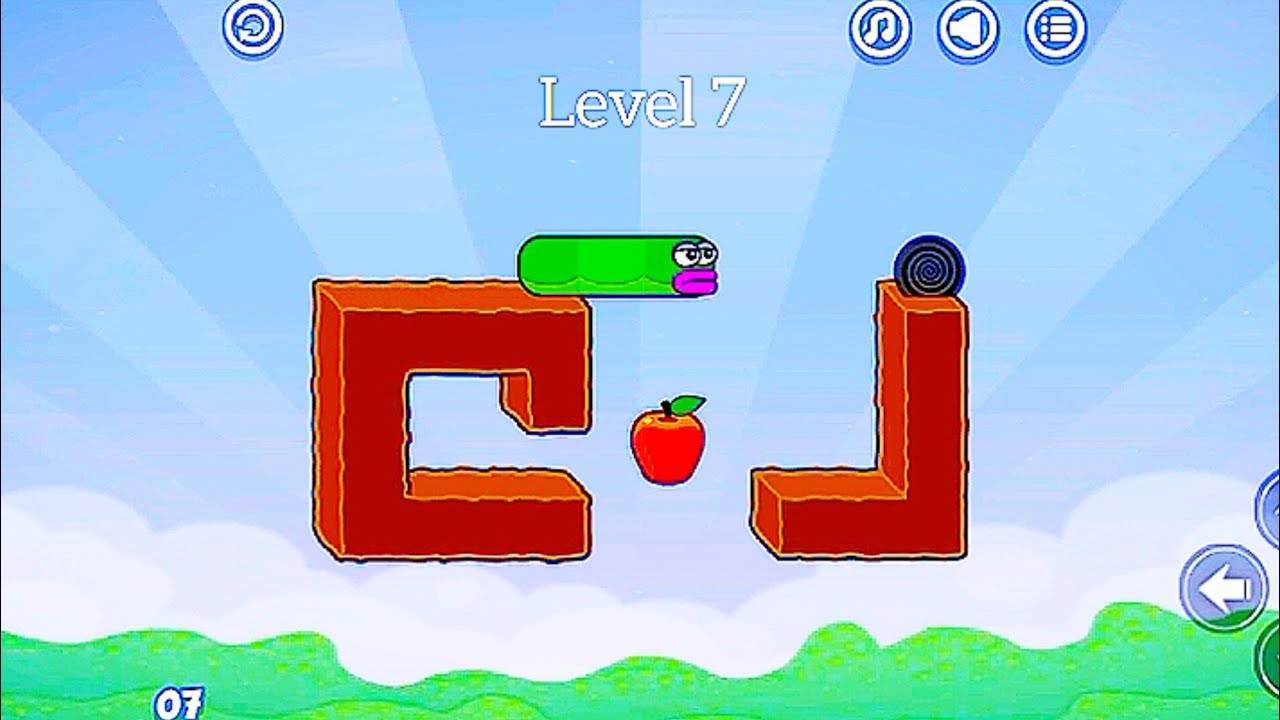 Apple Worm Game Walkthrough ( 1 To 10 Levels ) - YouTube