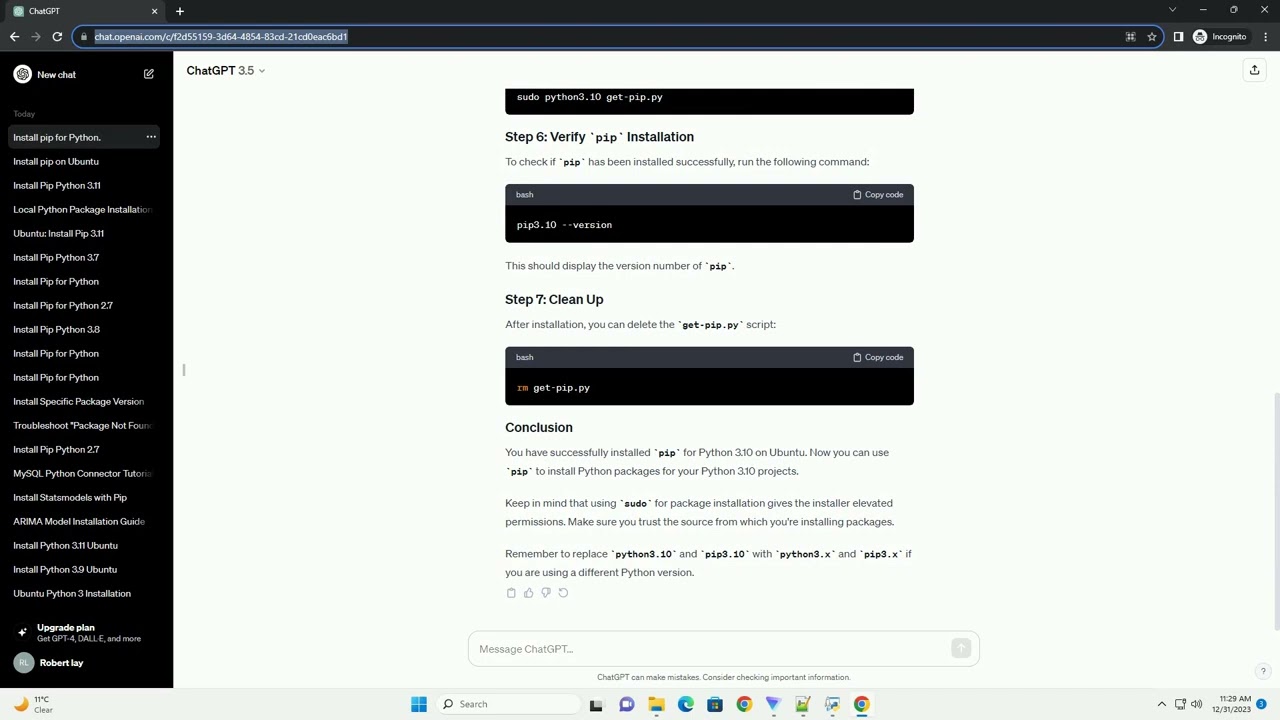 How To Install Pip For Python 3 10 Ubuntu YouTube How To Install Pip For Python 3 10 Ubuntu YouTube