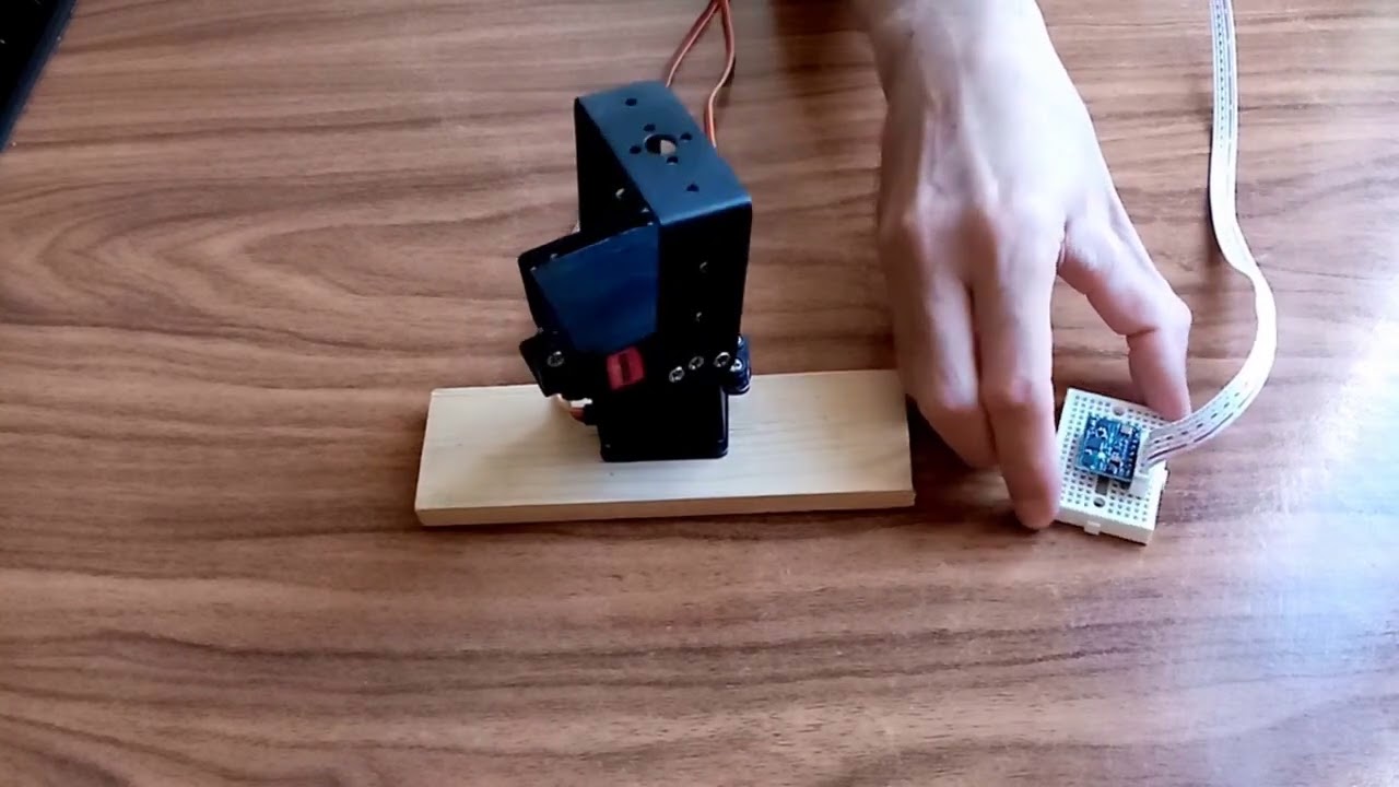 Robotics | Controlling pan/tilt mechanism with GY-87 IMU module - YouTube